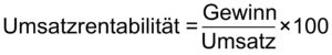 Umsatzrentabilität - Onpulson Wirtschaftslexikon